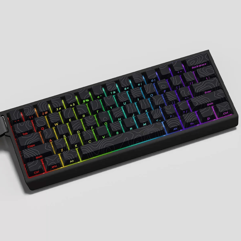 GMK contour line 127 keys wooting Cherry profile side engraved keycaps ...