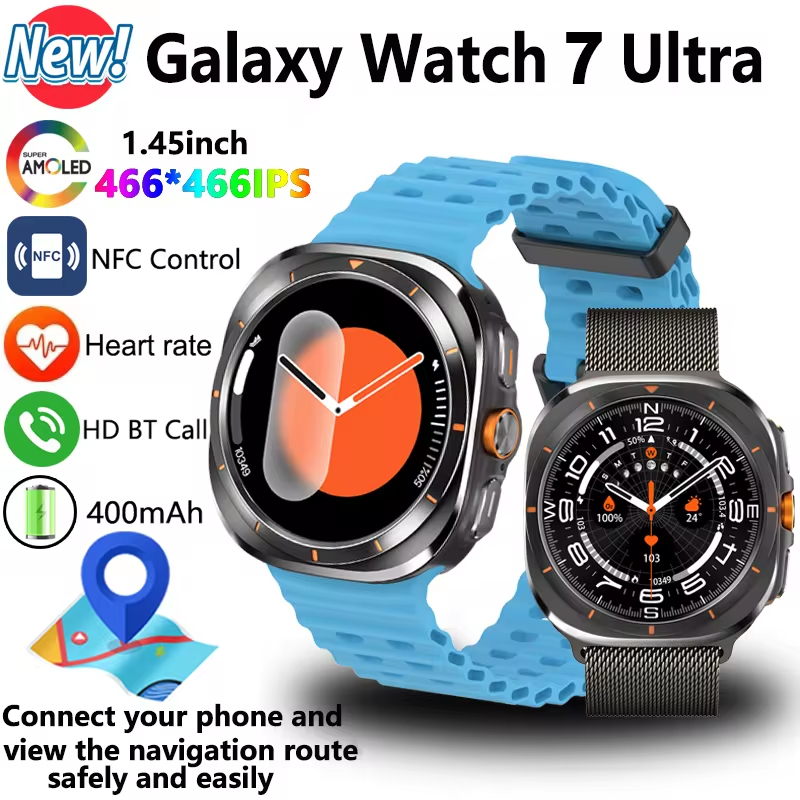 For Samsung Galaxy Watch 7 Ultra New Smart Watch New GPS Tracking Smart ...