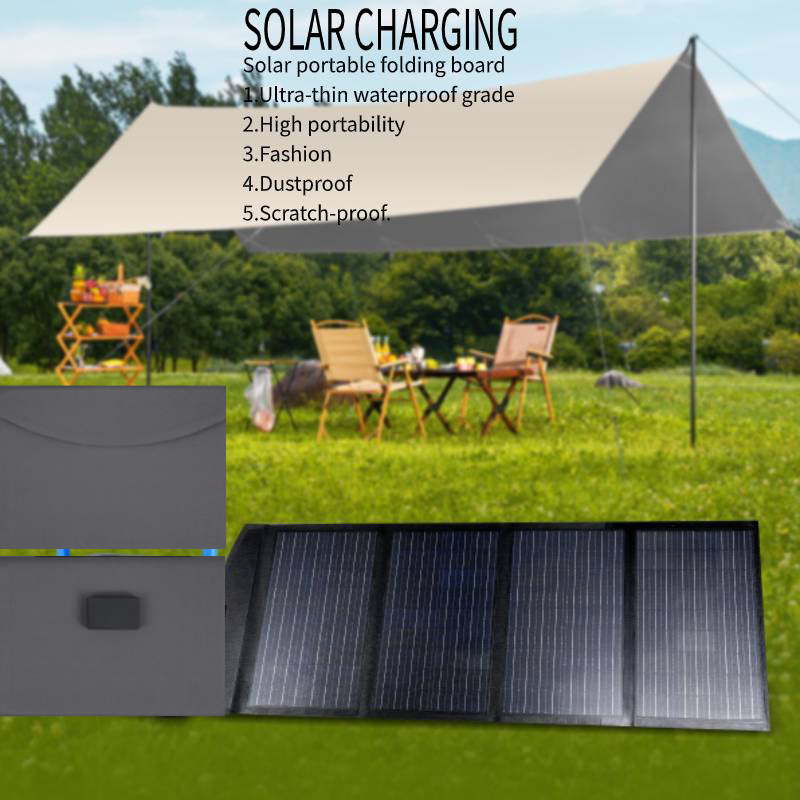 Hantech Foldable Solar Panel 18V 100W silicon Solar Cells Lightweight ...