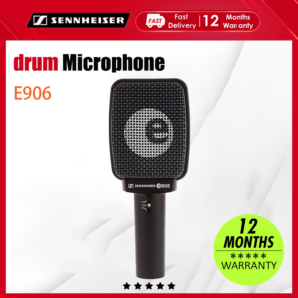 Sennheiser Pro Audio E906 Microphone, Wired drum microphone,black ...