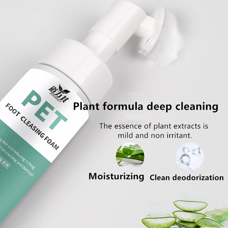 150ml Pet Paw Cleansing Foam Foot Care Pet Foot Care Pet Cat Dog Foot ...