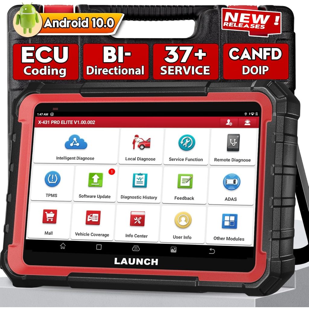 Launch X431 PRO ELITE Auto Full System Car Diagnostic Tools Key Program CAN FD Online ECU ...