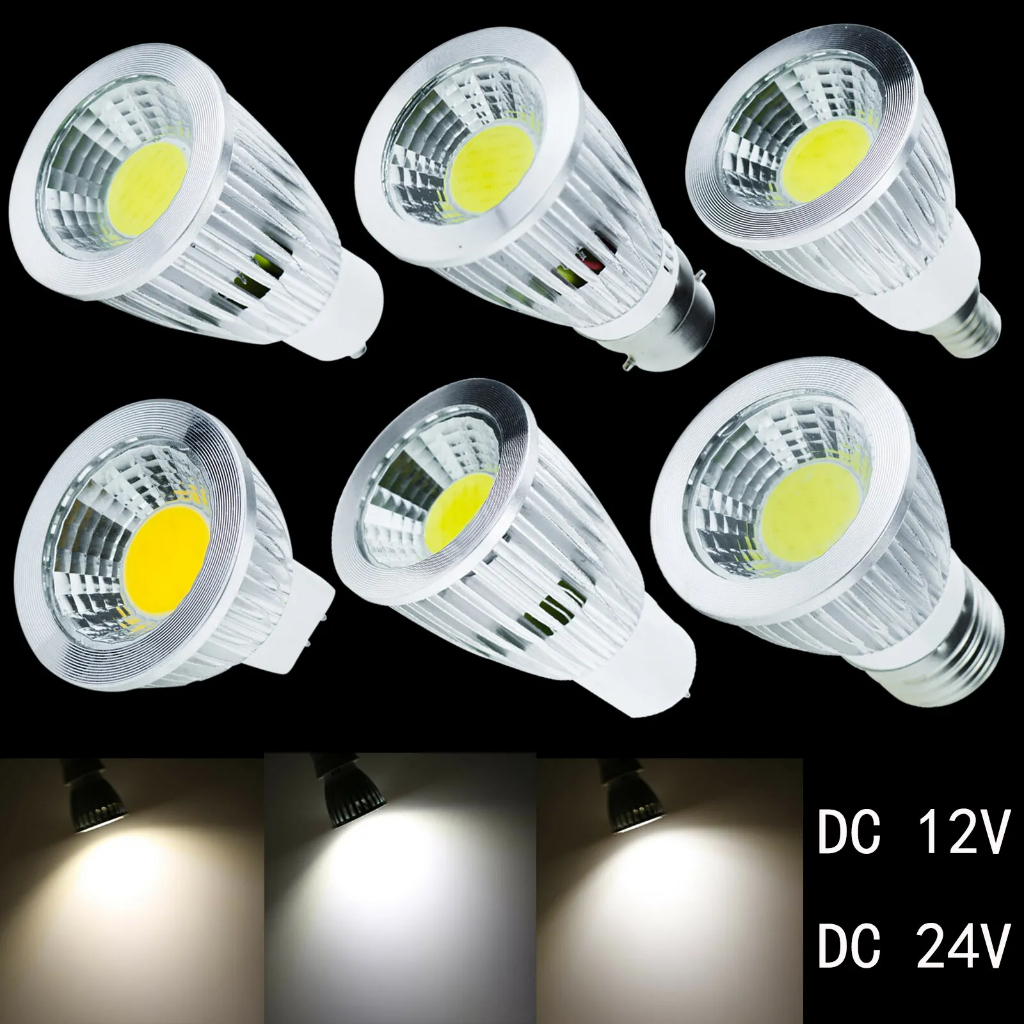 12V 24V Dimmable LED Spotlight Bulbs E27 E14 B22 GU10 GU5.3 MR16 6W 9W ...