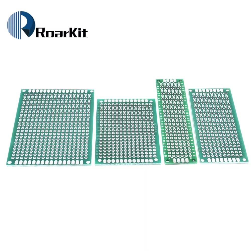 Universal PCB Circuit Protoboard Double Sided Breadboard 2x8 3x7 4x6 ...