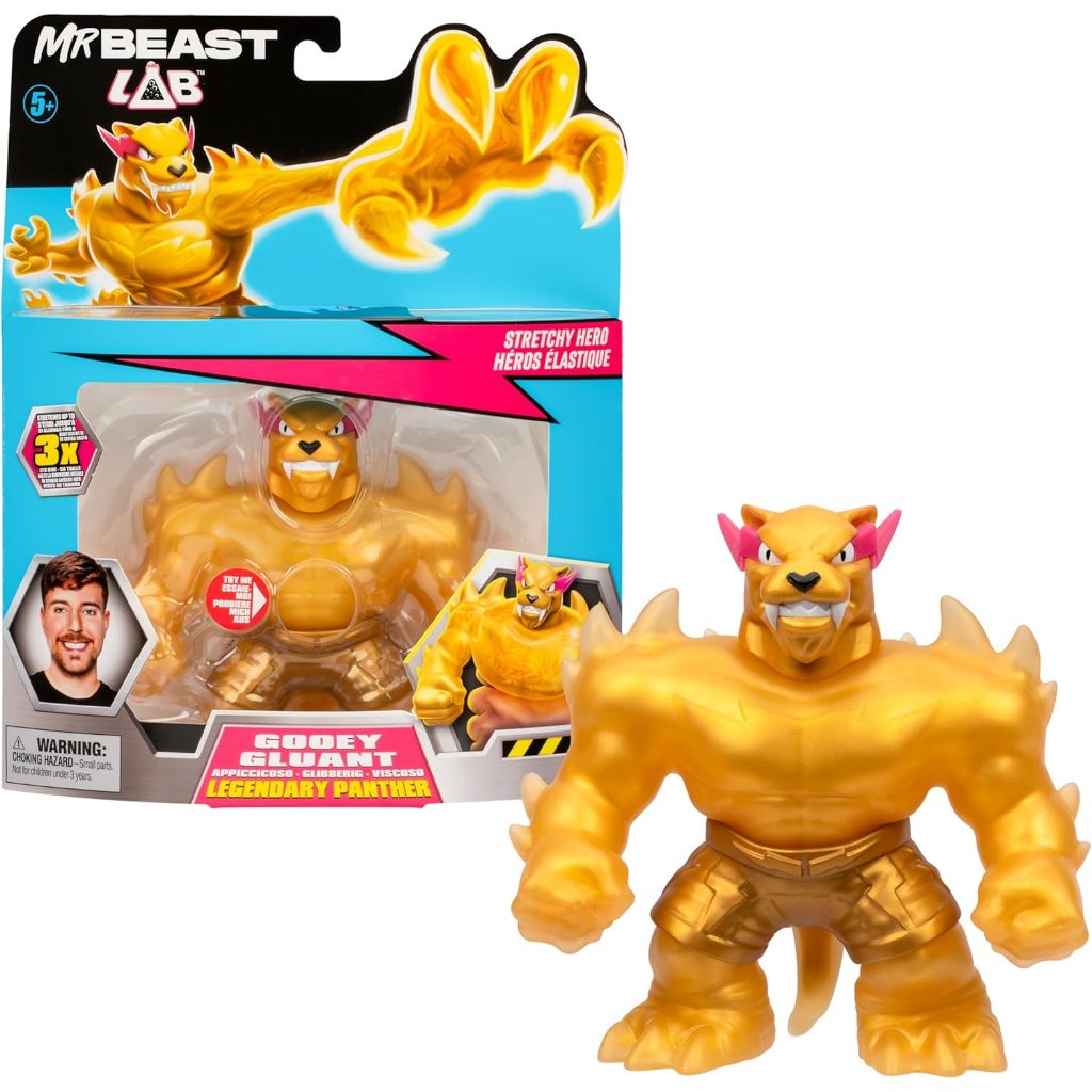 MrBeast Lab Heroes of Goo Jit Zu Goo Legendary Panther Action Figure ...