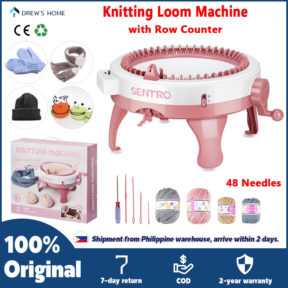 【Local Warehouse+COD】48 Needles Knitting Machine, Knitting Loom Machine ...