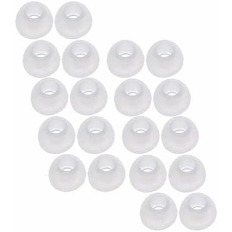 10 Pairs Silicone Small/Medium/Large Replacement Earbud Ear Tips (Clear ...