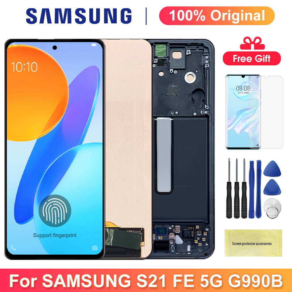AMOLED For Samsung Galaxy S21 FE G990 G990B G990U LCD Display Touch ...