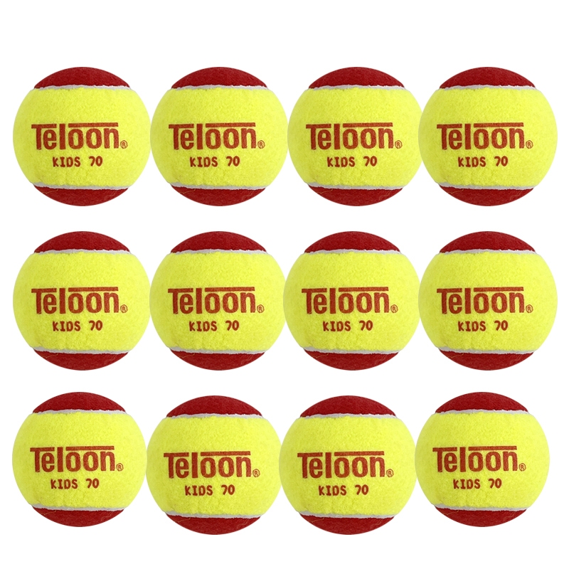 Teloon Red Tennis Balls 12Pcs/24Pcs/36Pcs, 25% Low Compression Stage 3 ...