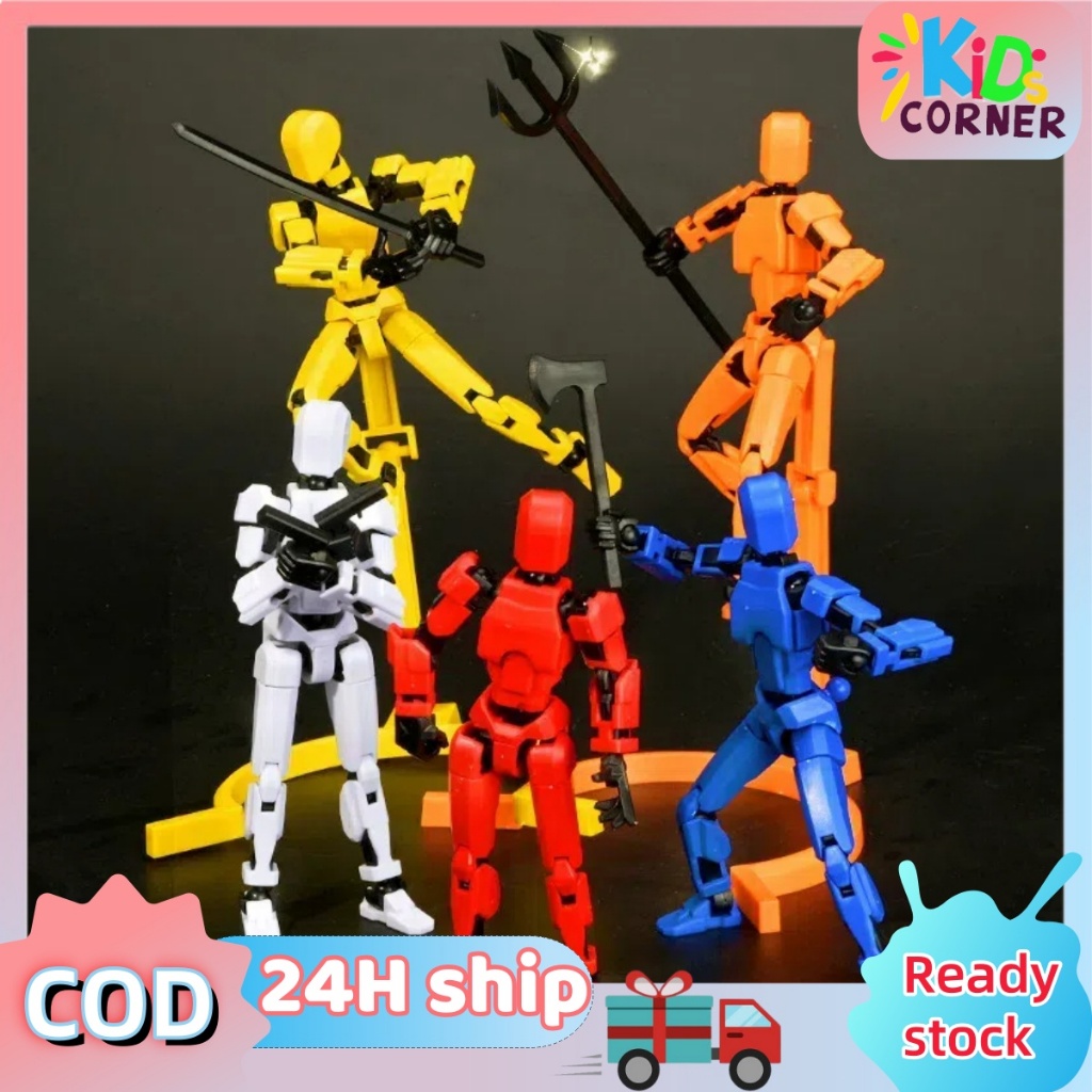Lucky 13 dummy 13 action figure multi-jointed movable 3D printed toy ...
