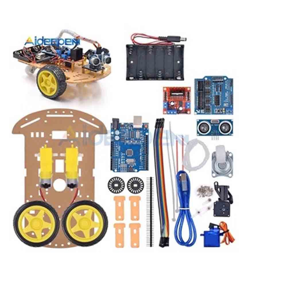 New Avoidance Tracking Motor Smart Robot Car Chassis Kit Speed Encoder ...