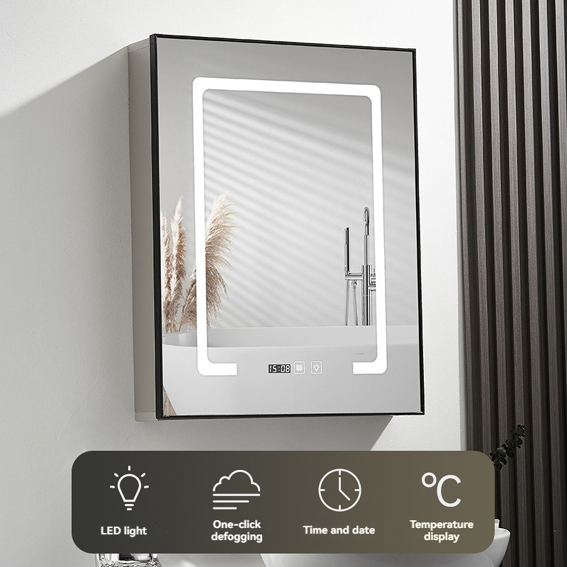 Intelligent defogging bathroom mirror LED bathroom mirror wall mounted ...