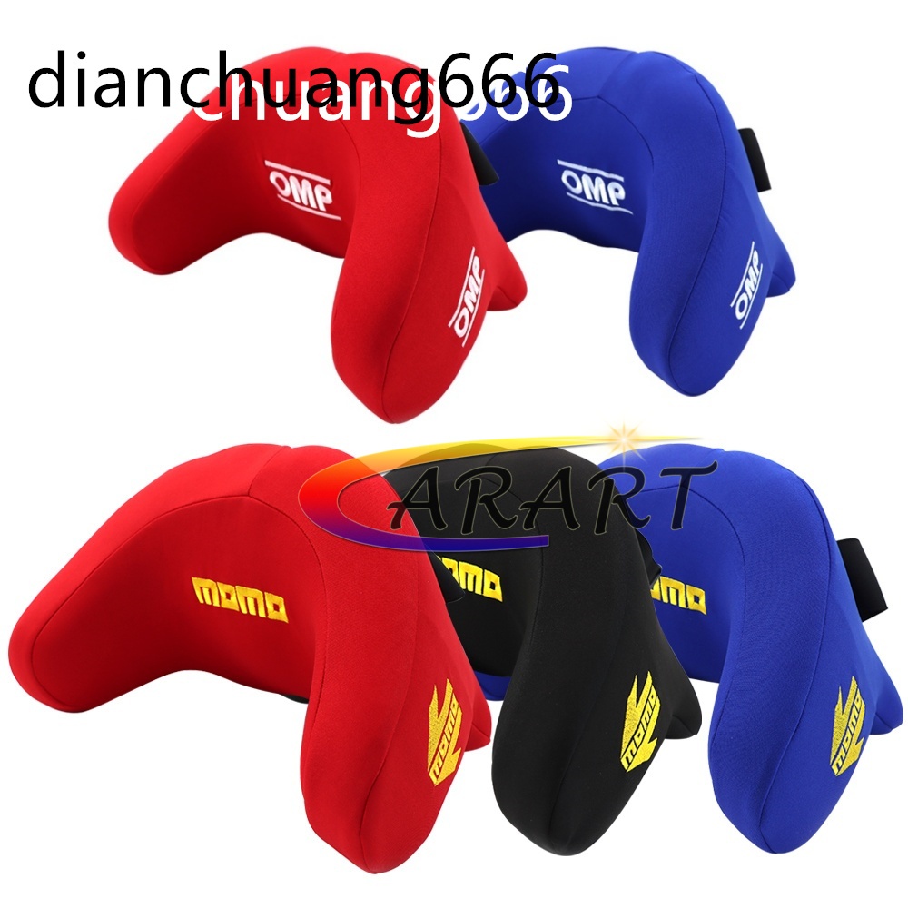 MOMO OMP Car Seat Support Headrest Backrest Seat Cushion Neck Rest 1 pc | Shopee Philippines