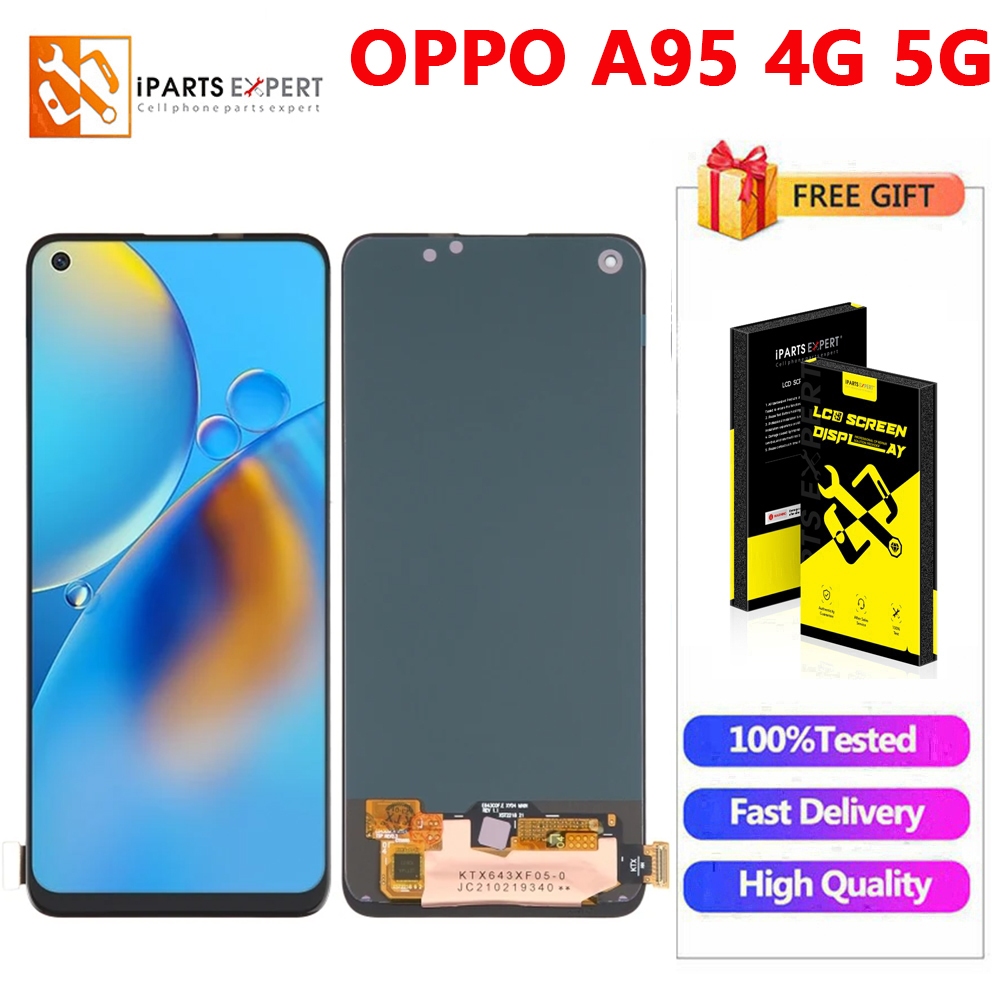 IPARTSEXPERT LCD AMOLED For OPPO A95 4G 5G CHP2365 CPH2365 LCD Display Touch Screen Digitizer ...