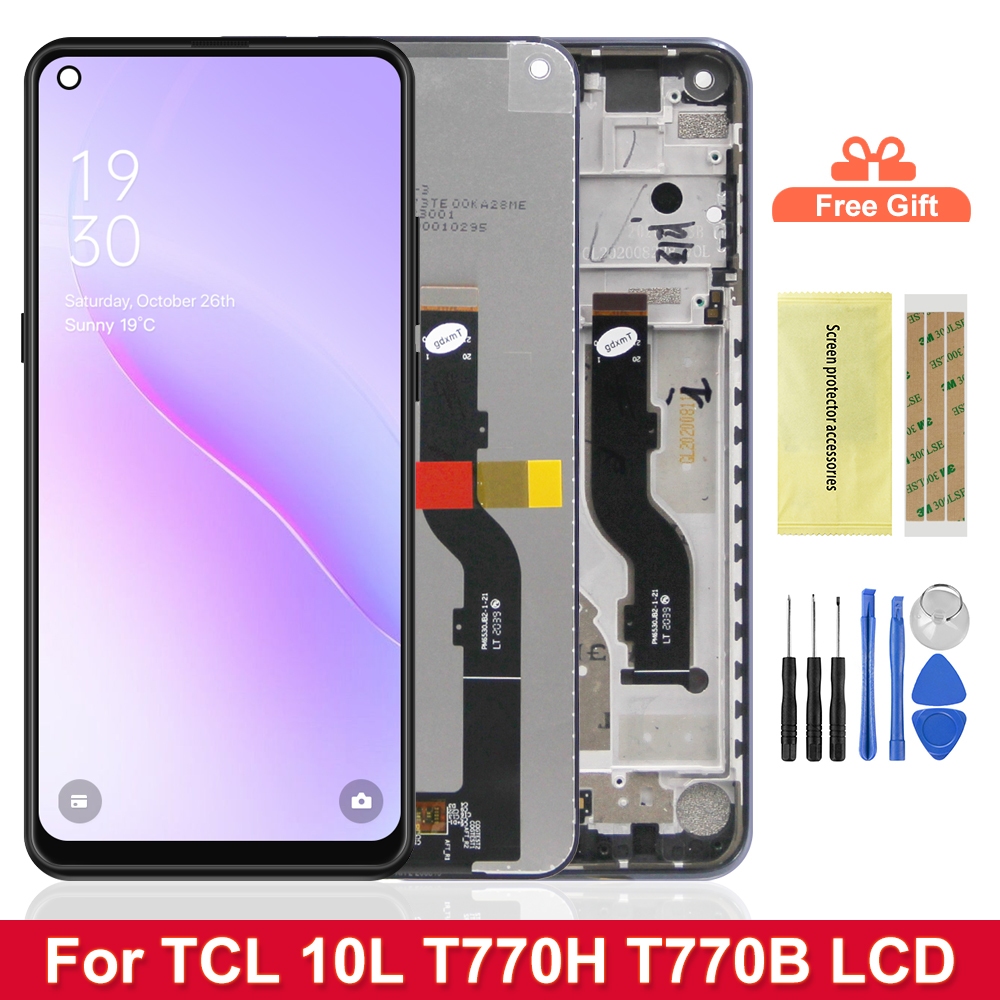 For TCL 10 5G T790 T790Y LCD TCL 10L Plex Display Complete Touch Screen ...