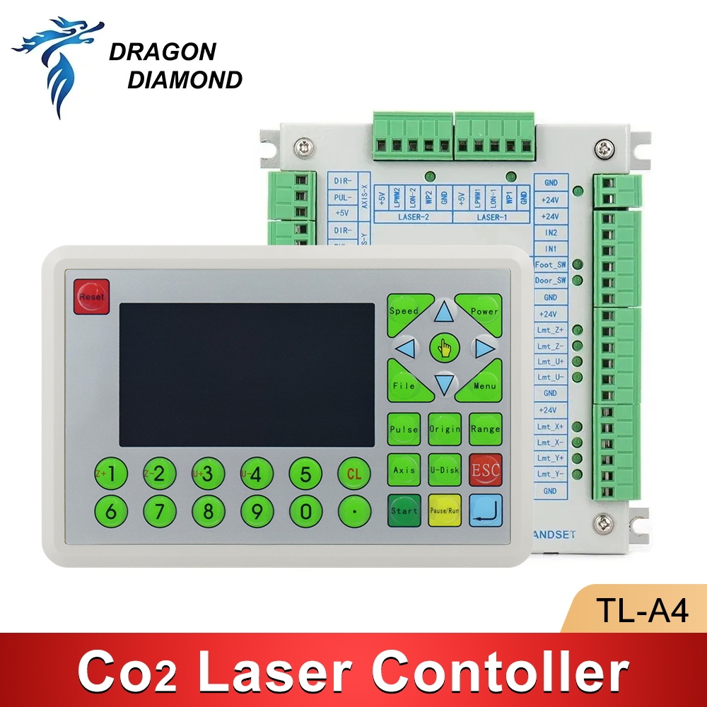 Drangon Diamond Co2 Laser DSP Controller System TL-A4 Replace Ruida ...