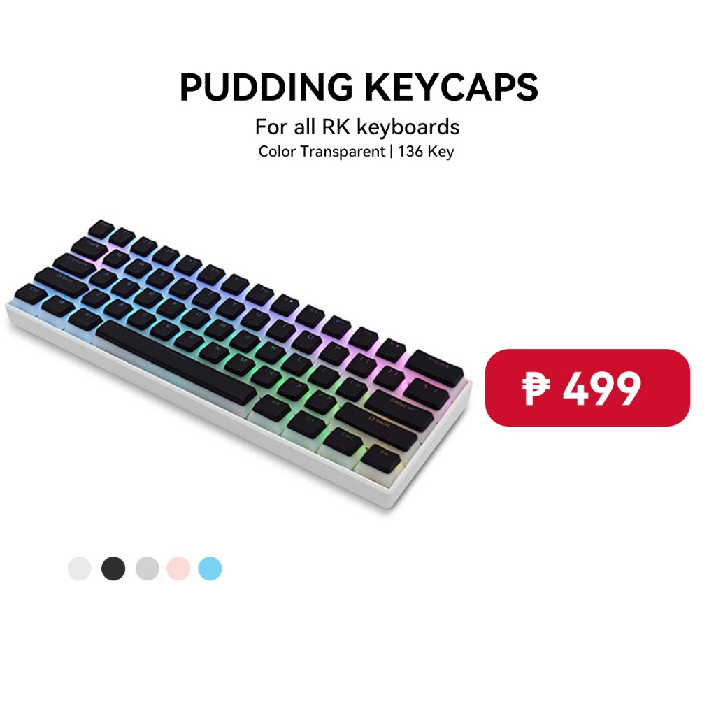129Key General Pudding PBT Keycaps Two-color Injection OEM Translucent ...