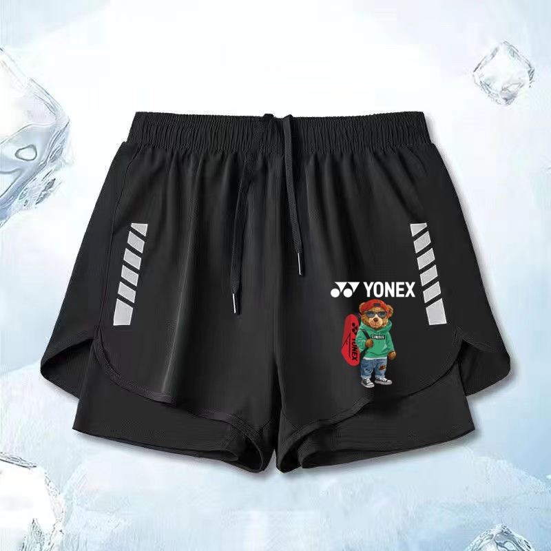 Double layer sports shorts YONEX basketball badminton three point ...