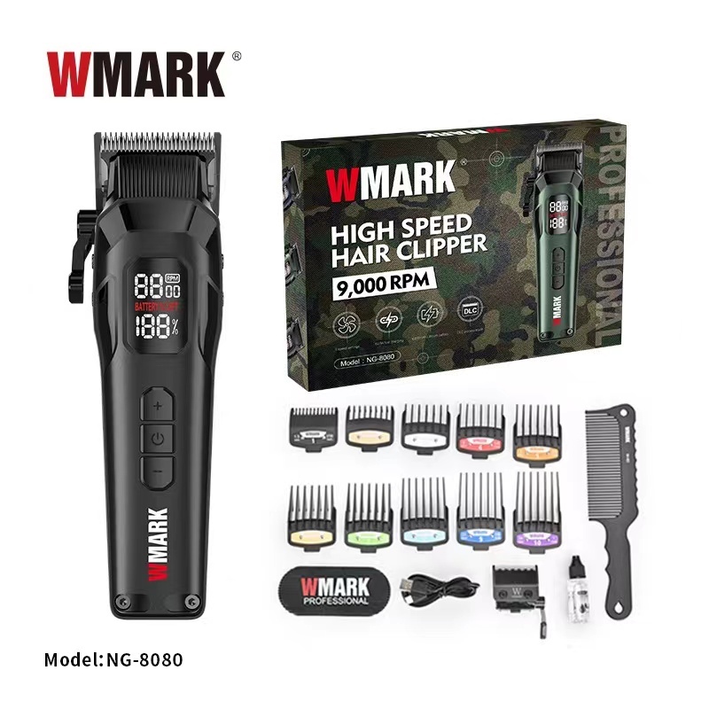 WMARK Hair clipper NG-8080 Electric adjustable high speed electric clippers charging hair salon ...