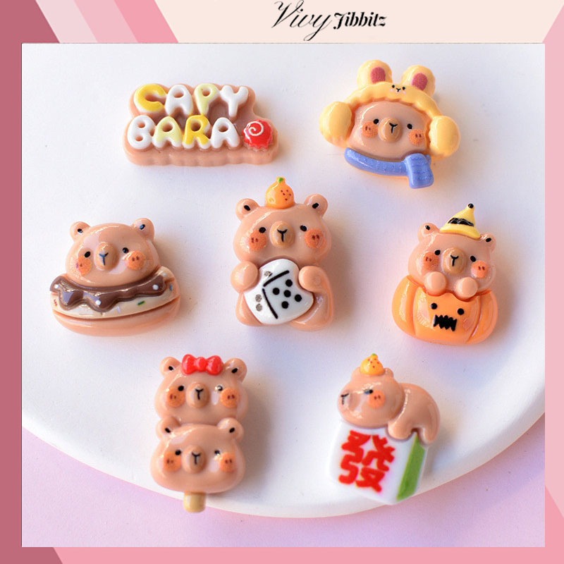 Jibbitz Charm Charm 3D New Style Capybara Series Beach Bag Sandals Hole ...