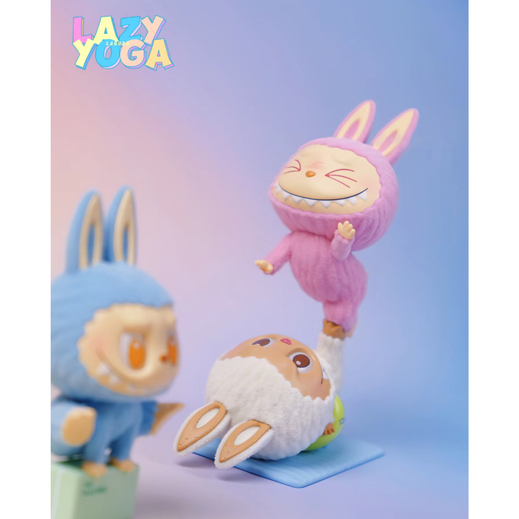 sports series figures pop mart labubu the monsters lazy yoga blind box ...