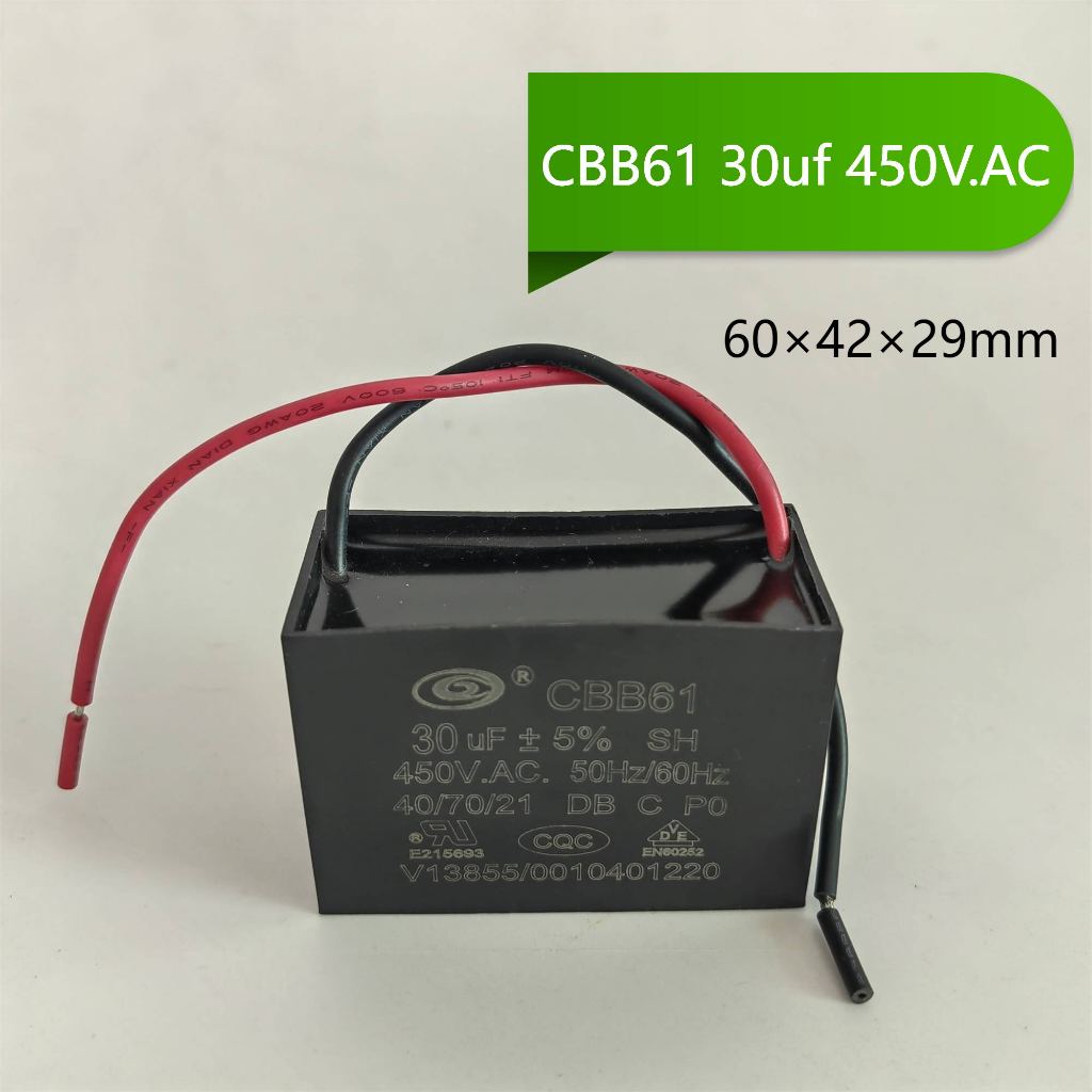 Cbb61 Capacitor 450V 30UF AC Motor Starter Capacitor | Shopee Philippines