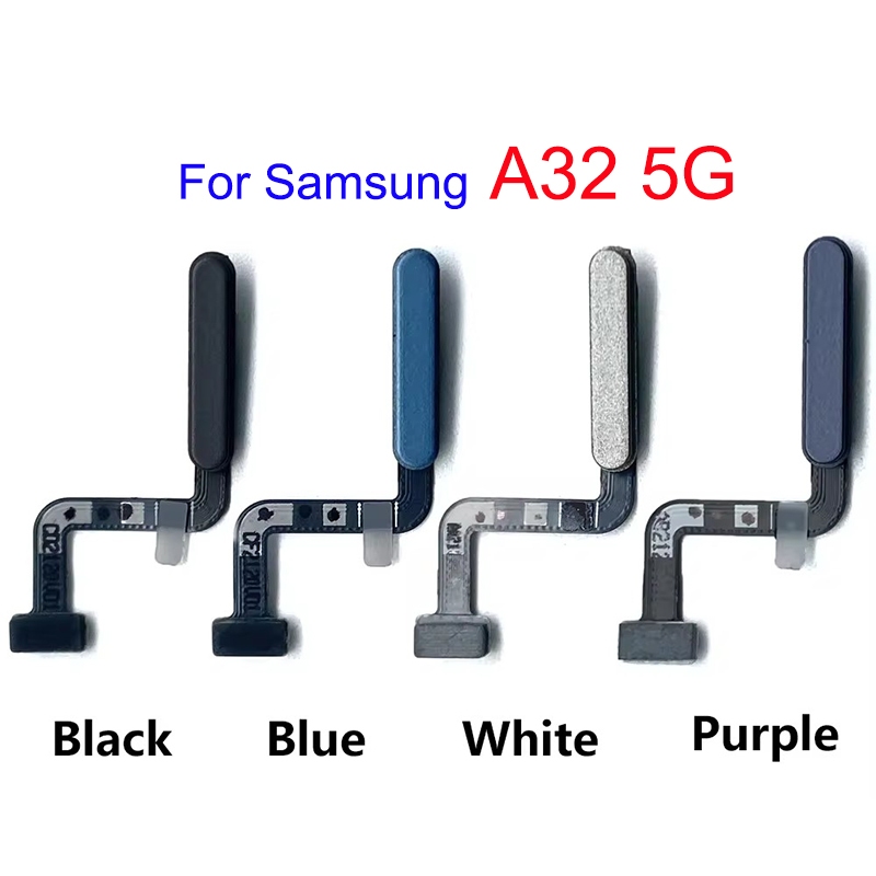 For Samsung A32 5G Fingerprint Power Button Flex Touch ID Sensor Finger ...