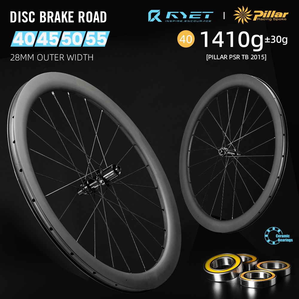 2025 Disc Brake Road Carbon Wheels Ceramic Road Bike Wheelset Tubless ...