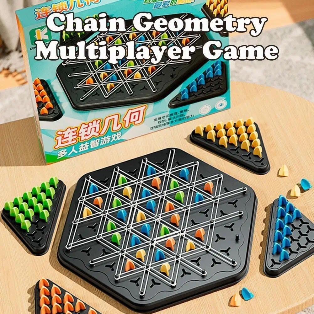 Chain Triangle Chess Game Creative Board Game Family Toys Puzzle Toys ...