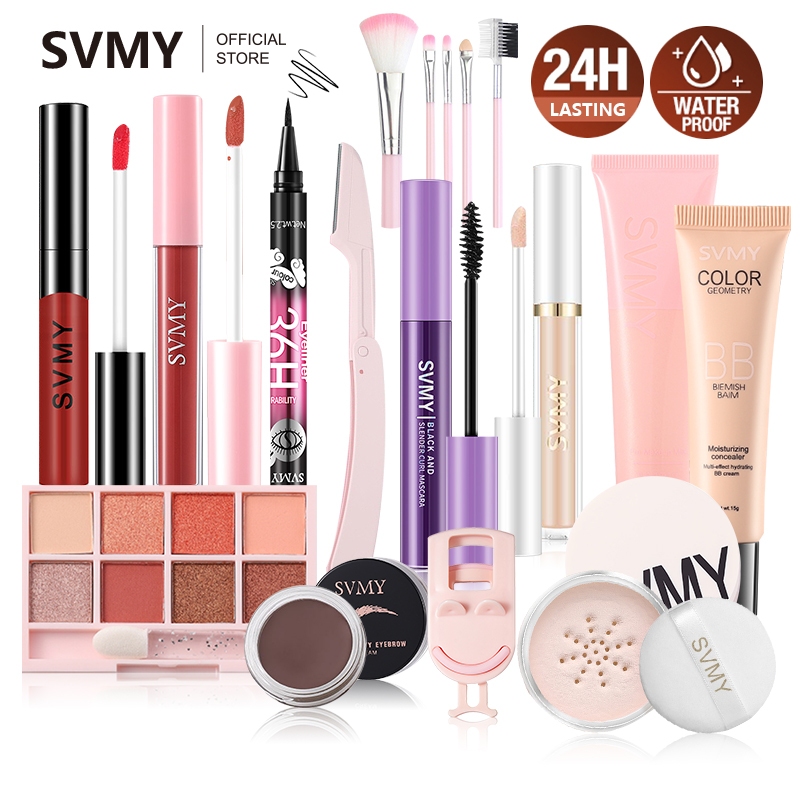 Svmy Cosmetics Facial Makeup 13-Piece Set BB Cream Eyelash Clip ...