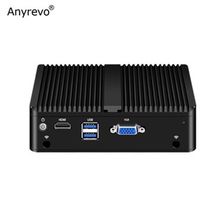 Fanless Mini PC Intel Celeron N5000 J4125 Quad Core Soft Router with 4 x intel i226 2500M LAN 2 ...