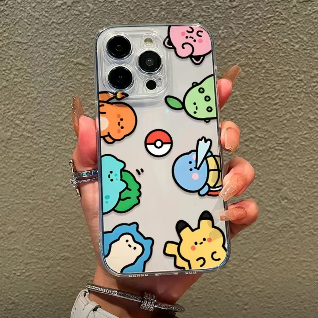 Cute Style Cartoon Pokemon Phone Cover Fashion Shockproof iPhone Case Compatible with iPhone ...
