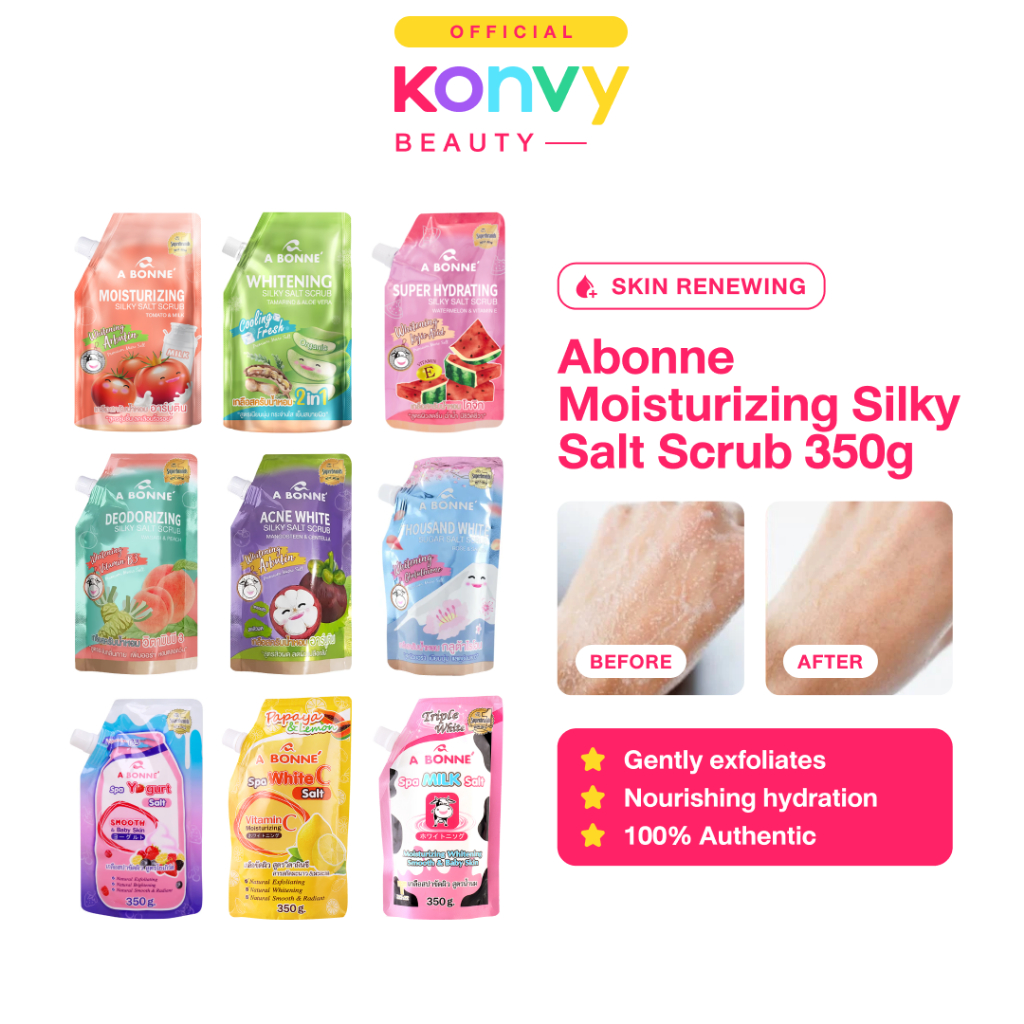 Abonne Moisturizing Silky Salt Scrub 350g | Shopee Philippines