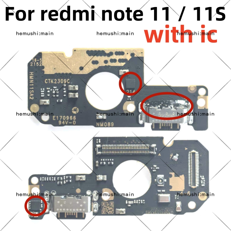 USB Charging charger port board For redmi note 11 / 11S Mainboard Flex ...