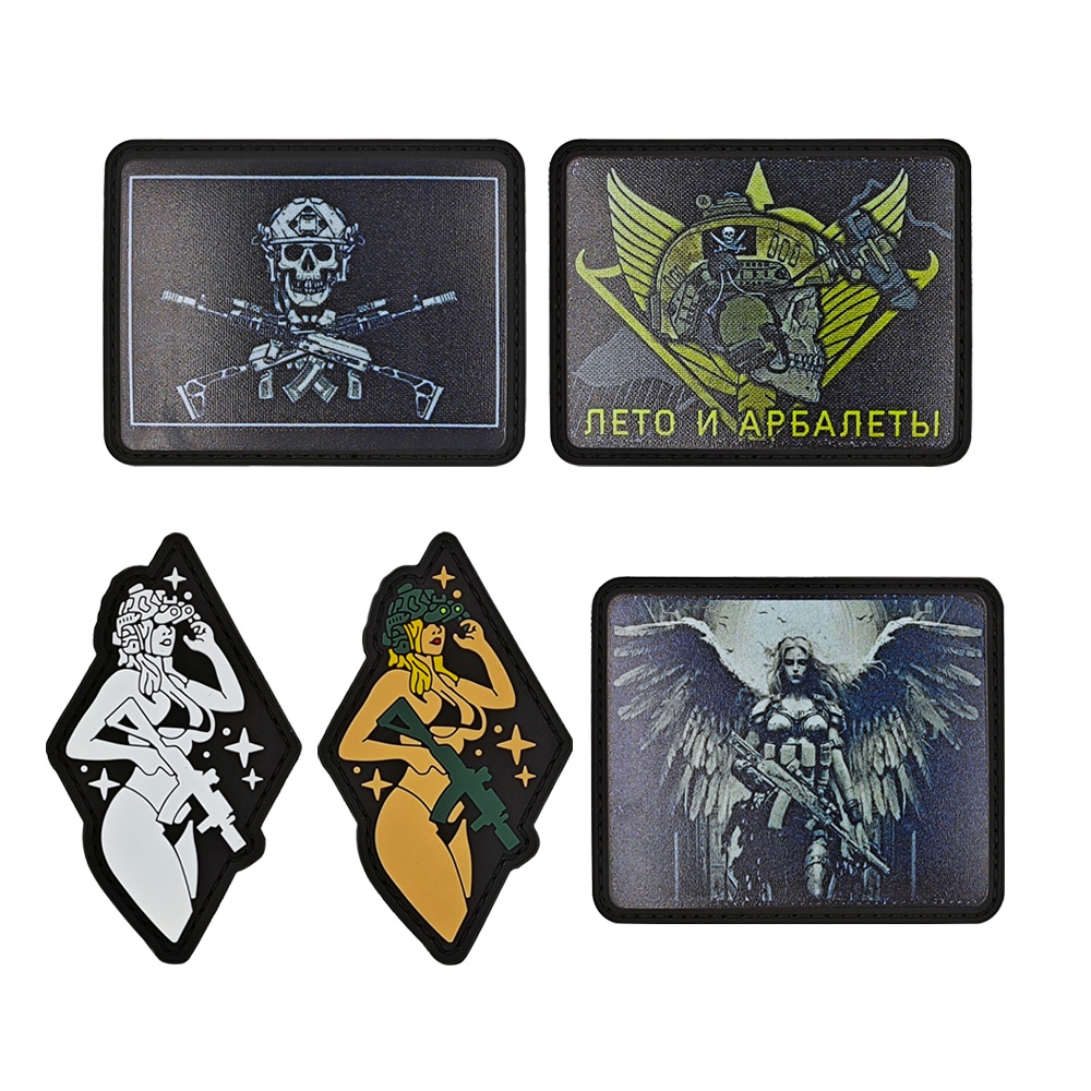 Pvc Rubber Velcro Badge Tactical Morale Badge Armband with Hook Patch ...