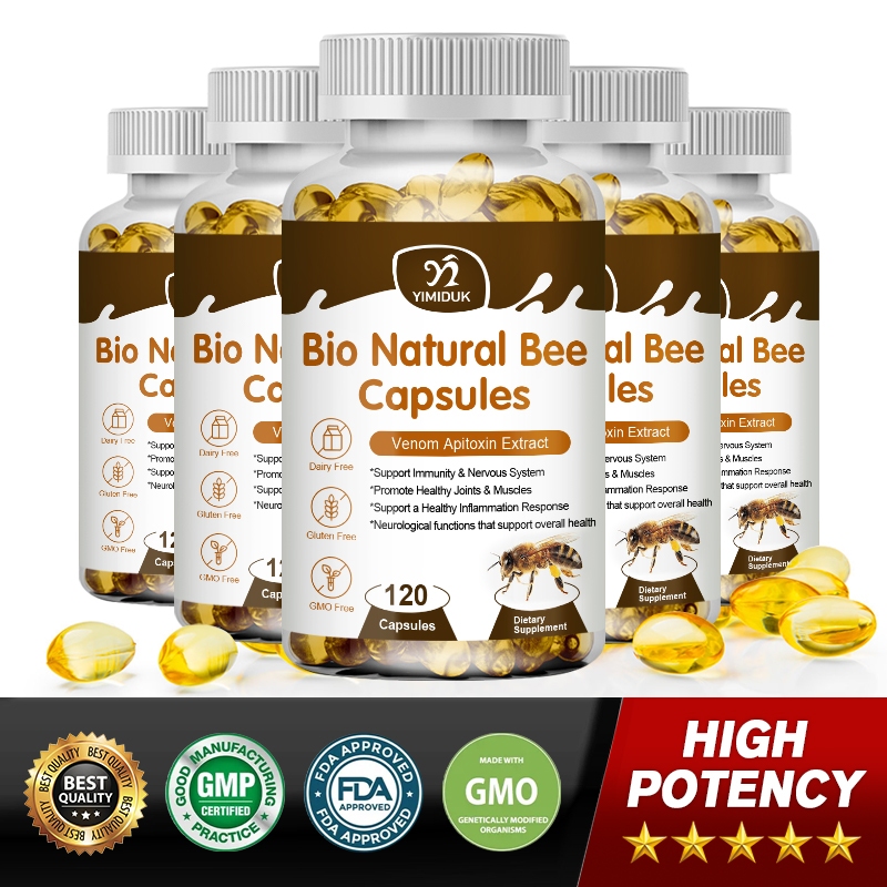 Bio Natural Bee Capsules Support Lmmunity & Nervous System Promote ...