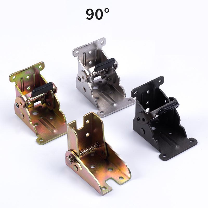 2pcs Foldable self Locking Hinge 90 Degrees Folding Hinge Bracket Lock Extension Support ...