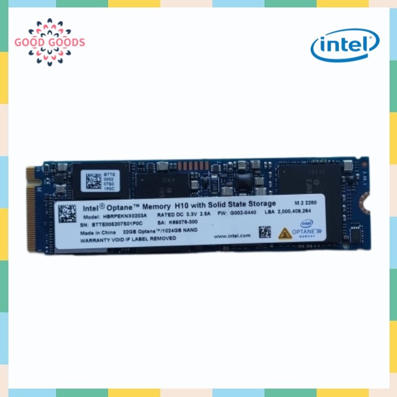 Intel Optane Memory H10 with Solid State Storage 64L 3D QLC 32GB/1024GB ...
