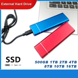 External 16TB SSD High-Speed Solid State Drive Type-C/USB 3.1 Interface ...