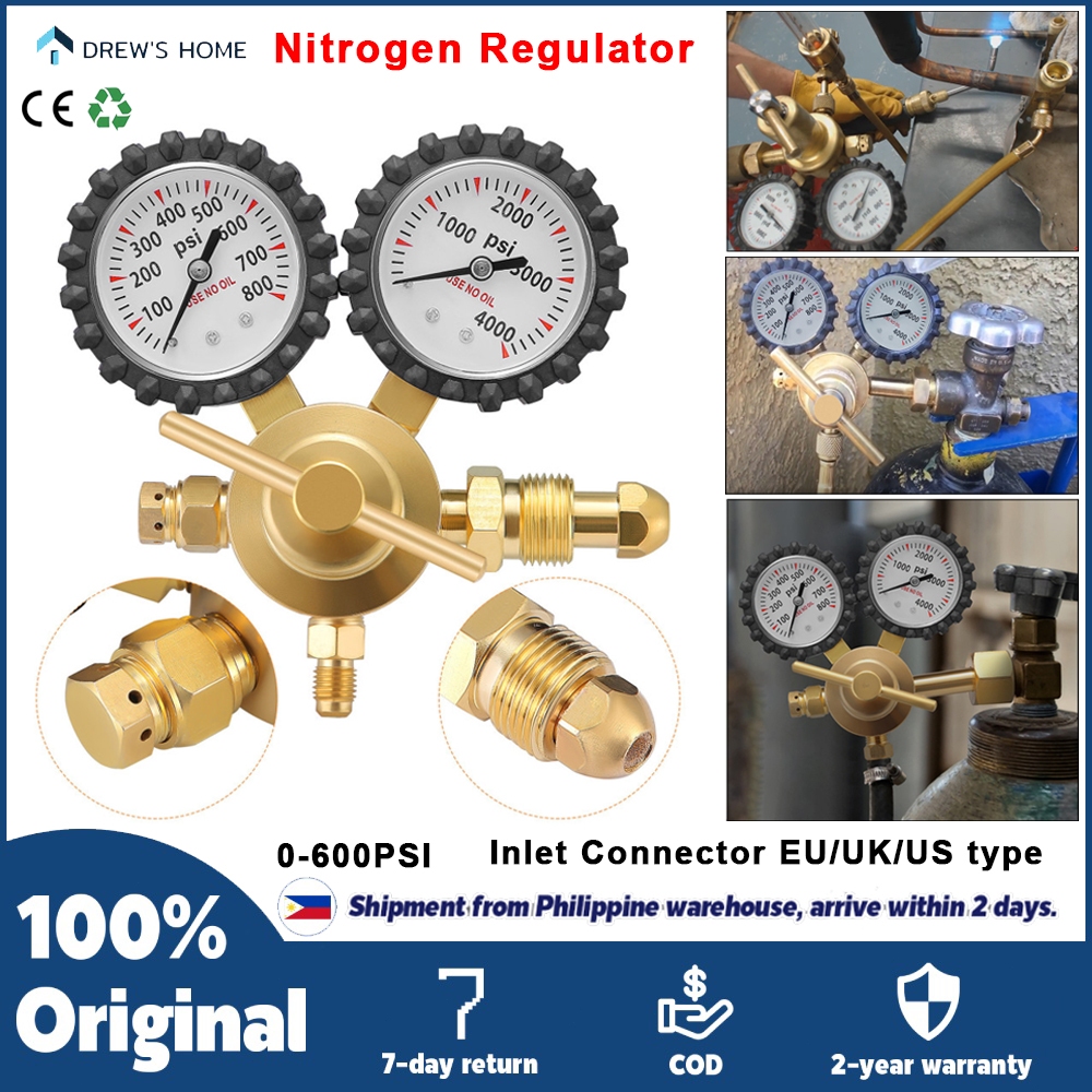 【Local Warehouse+COD】Nitrogen Regulator with 0-600 PSI Delivery ...