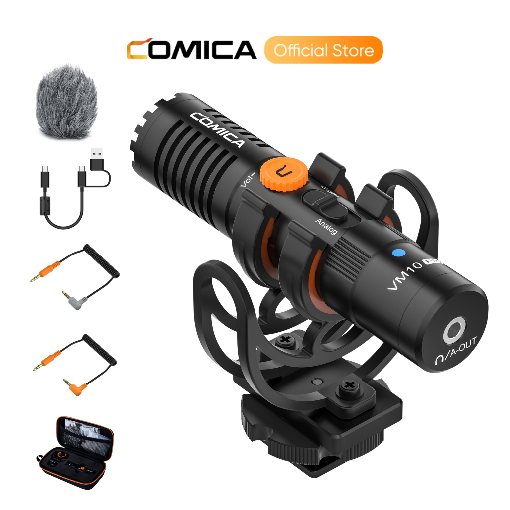 COMICA VM10 Pro Shotgun Microphone Plug and Play Without Battery with ...