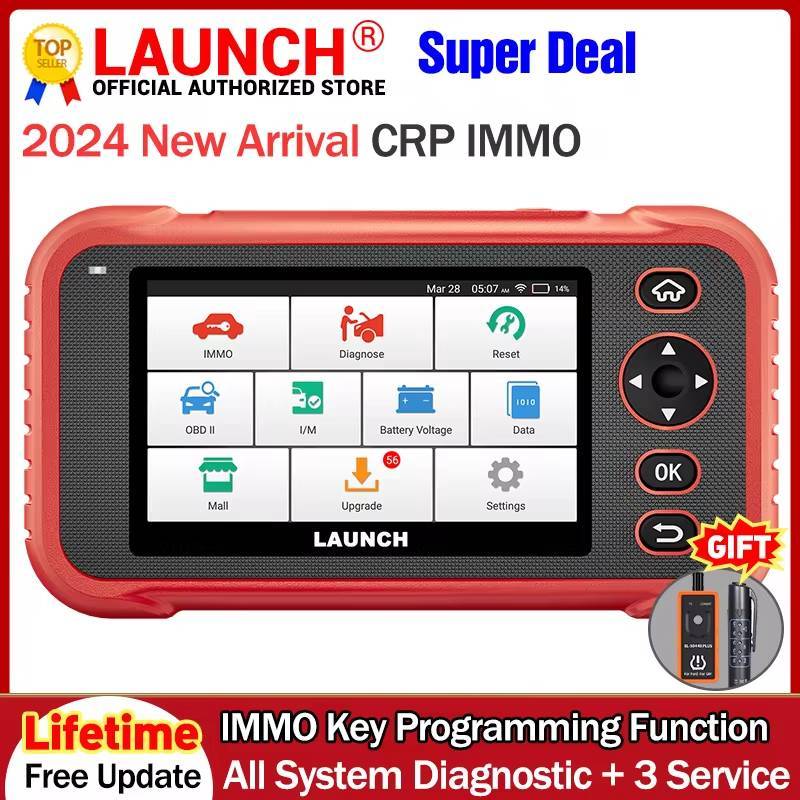 LAUNCH CRP IMMO OBD2 Scanner Anti-theft Key Programmer All System Car ...
