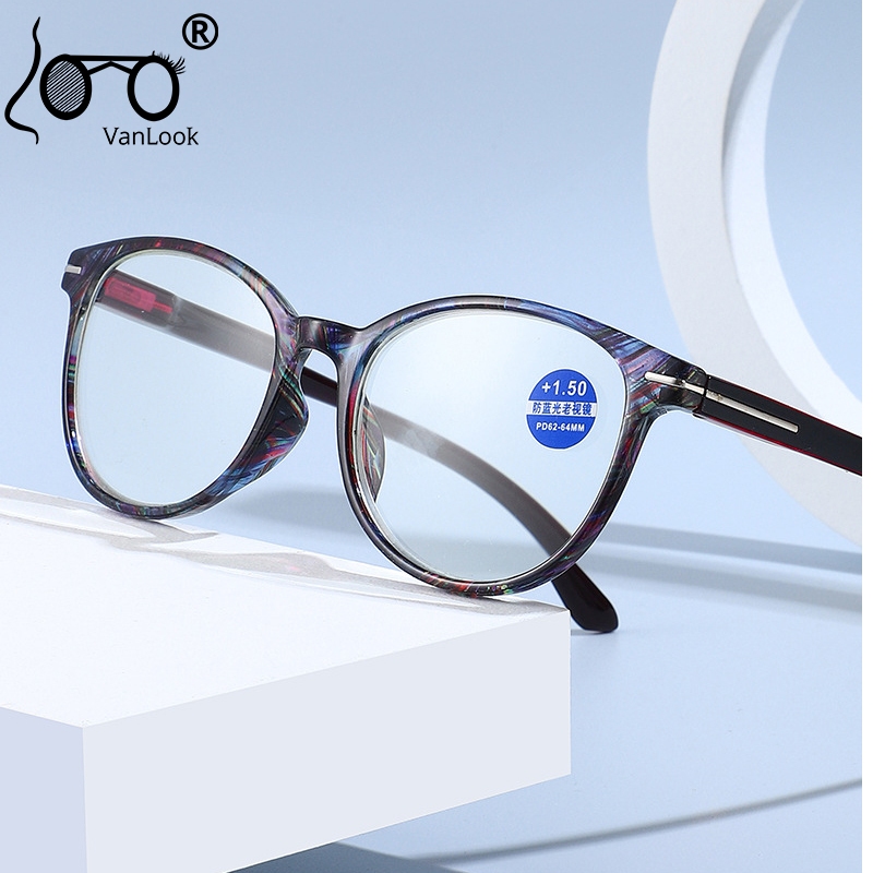 Anti Radiation Floral Circle Reading Glasses for Near Blue Light ...