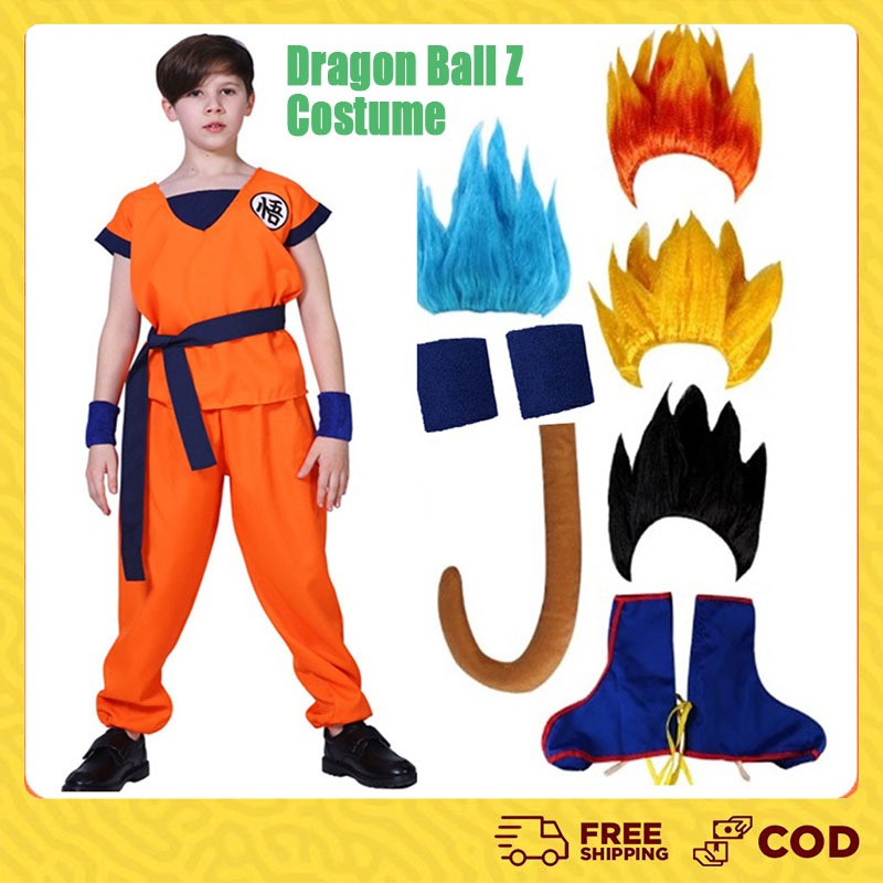 Anime Dragon Ball Z Cosplay Costume For Kids Boy Son Goku Cosplay ...