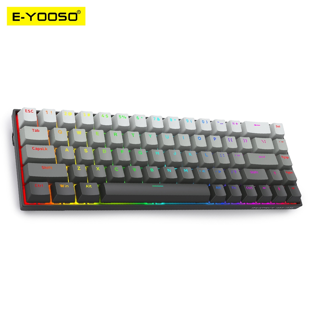 E-YOOSO Hz-68 RGB USB Mini 8K RT Mechanical Gaming Keyboard Magnetic ...