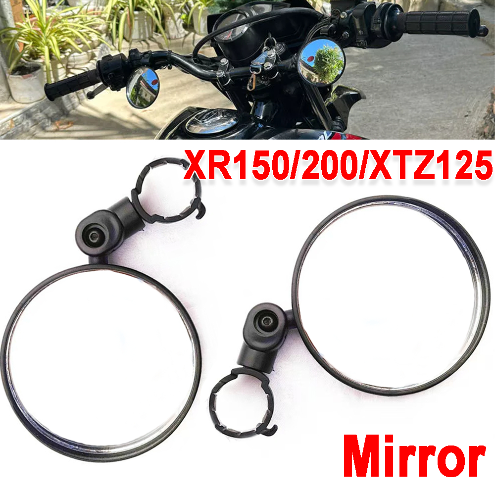 HONDA XR150 Mirror XR200 150 XTZ125 XTZ 150 Modified Grip Mirror 1 pair ...