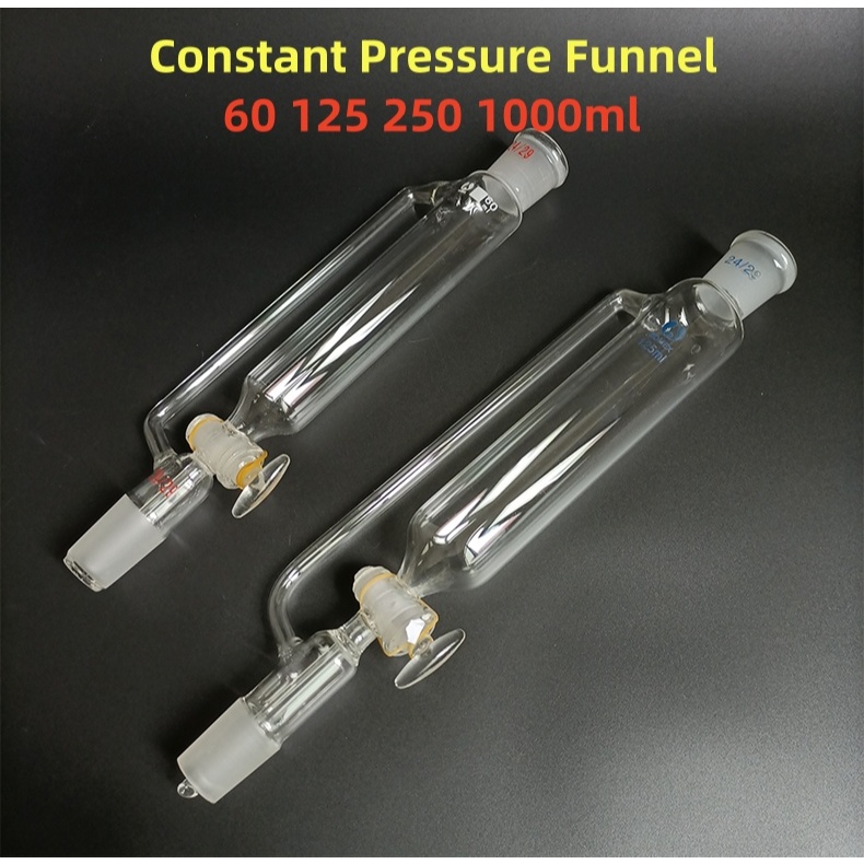 Constant Pressure Funnel 60 125 250 1000ml Ground Glass Piston ...