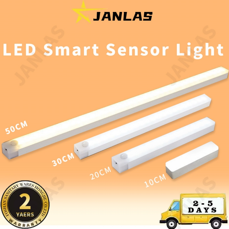 LED Smart Sensor Light USB Rechargeable Magnetic Light Tube Emergency ...