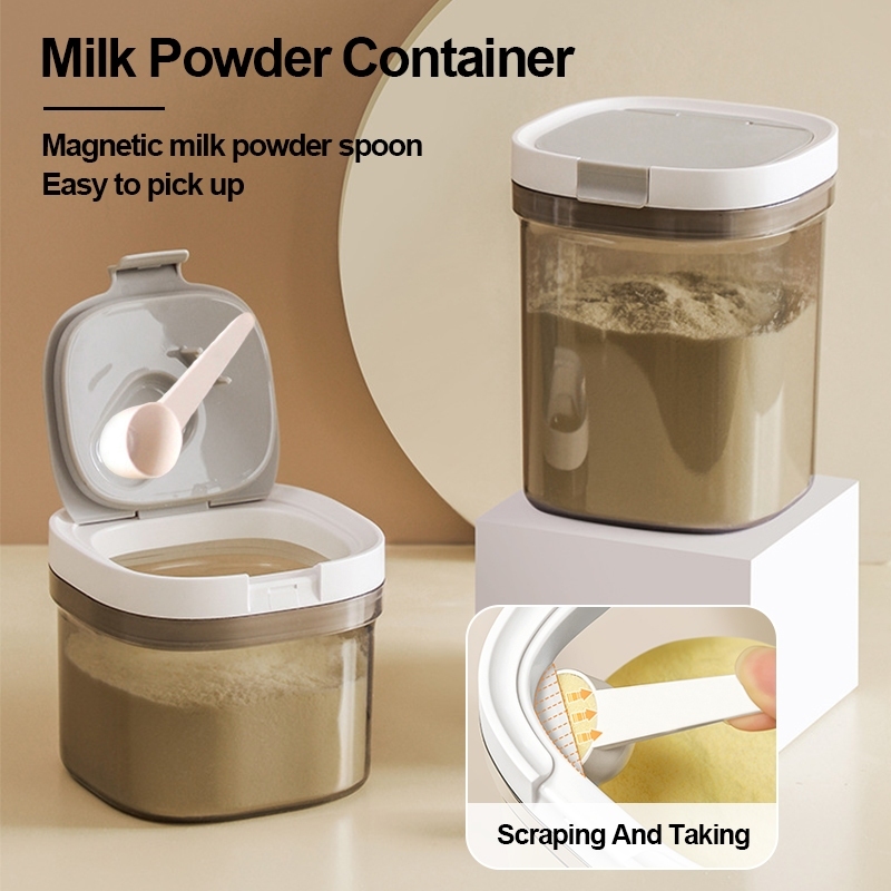 【Free Gift Milk Spoon】Airtight Baby Milk Container Milk Powder ...