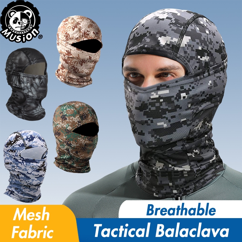Musion Full Face Mask Natural Pattern Print Classic Balaclava Cycling ...